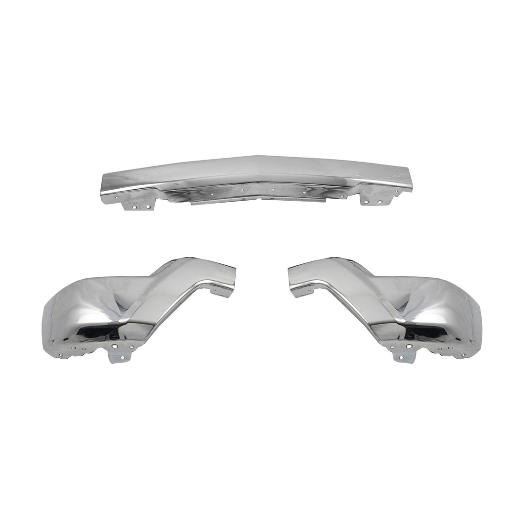 Chevy Silverado 1500 2022-2023 Chrome Front Bumper Face Bar w/o Senser ...