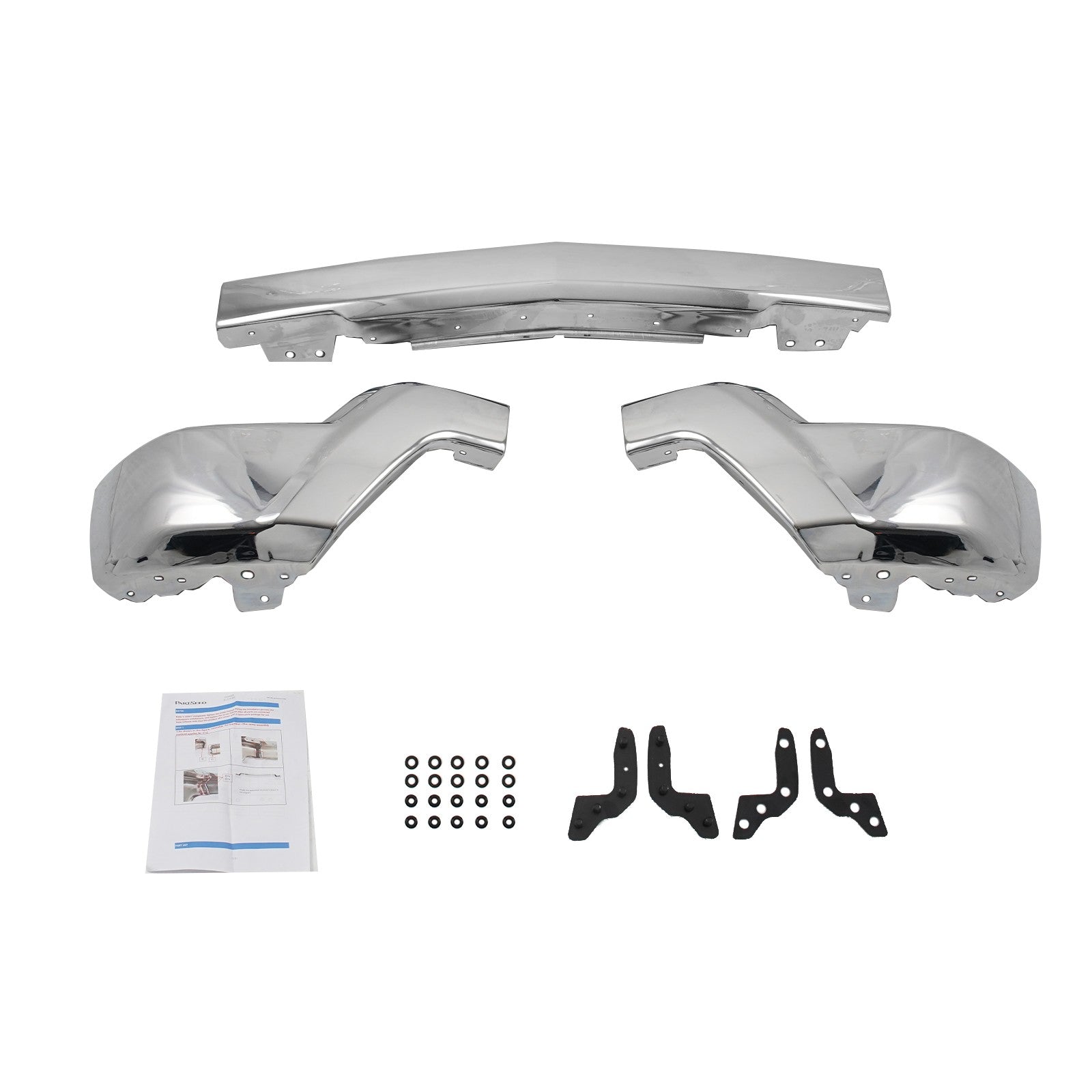 Chevy Silverado 1500 2022-2023 Chrome Front Bumper Face Bar w/o Senser ...